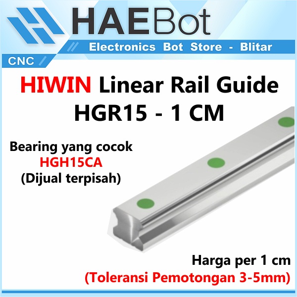 MESIN [HAEBOT] Hwin Linear Guide Rail HGR15R10C HGR 15 15mm 1cm CNC ...