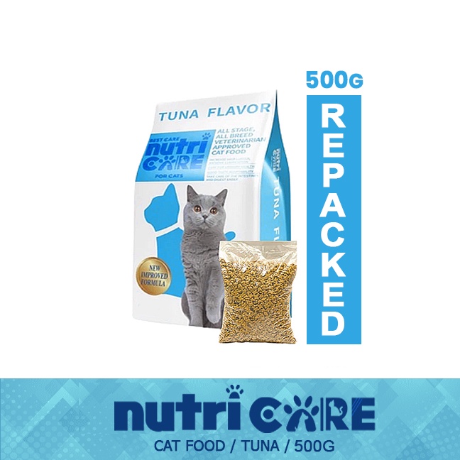 LKJ-NUTRICARE 500g Cat Dry Food For All Stages Tuna, Marine Fish, Tuna ...