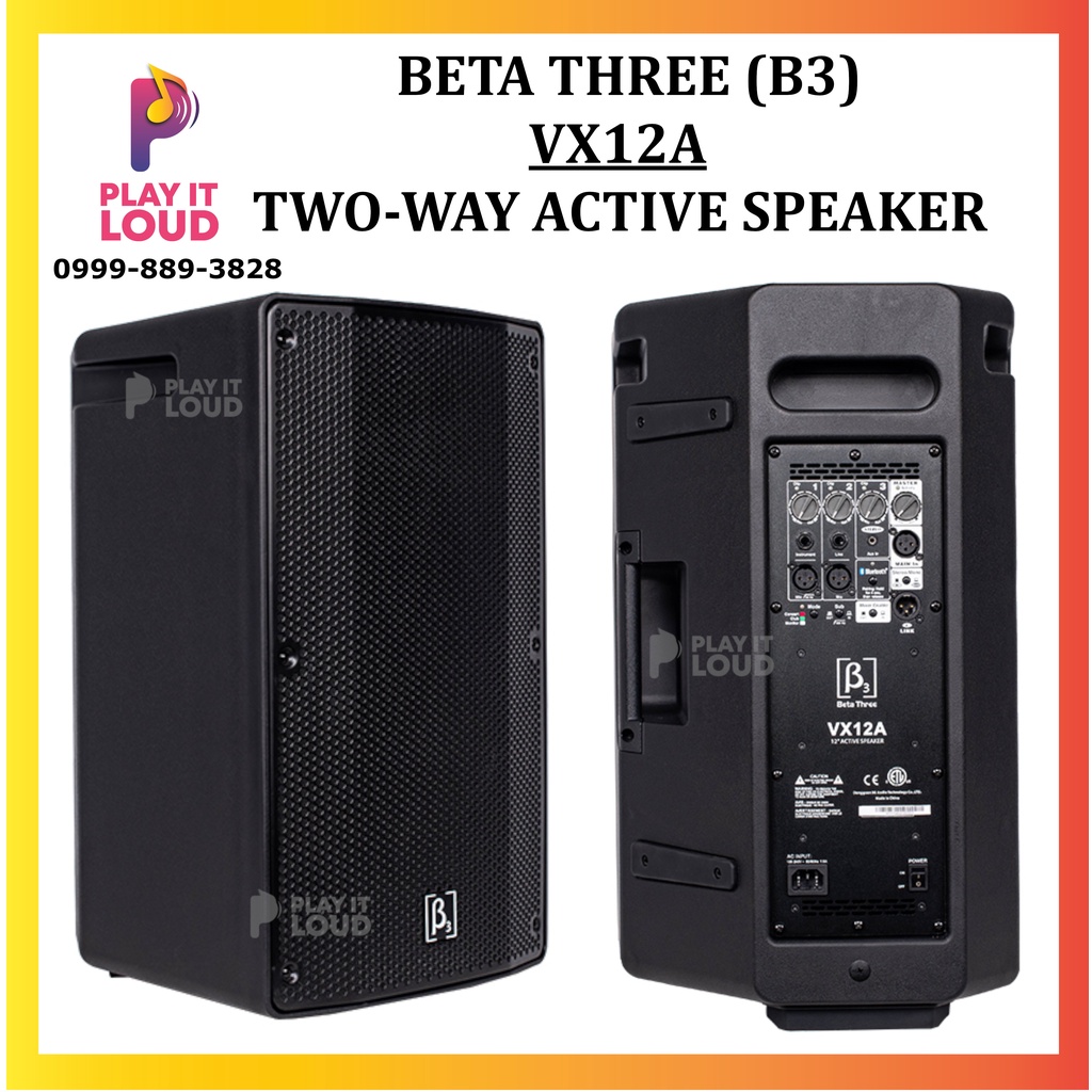 BETA THREE B3 VX12A TWO-WAY 12" INCH FULL-RANGE ACTIVE SPEAKER | Shopee ...