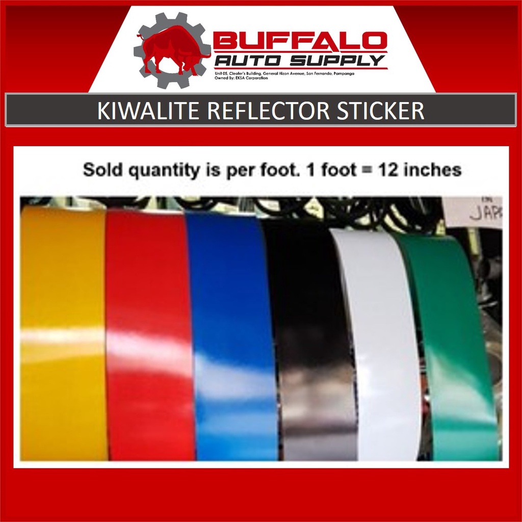 KIWALITE Reflector Sticker - 3/2/1 inches width | Shopee Philippines