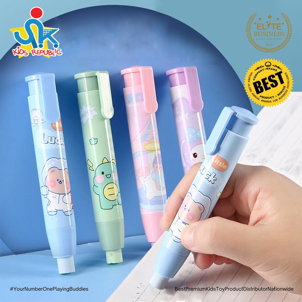 Creative Retractable Eraser Press Eraser Practical Typo Change Pencil ...