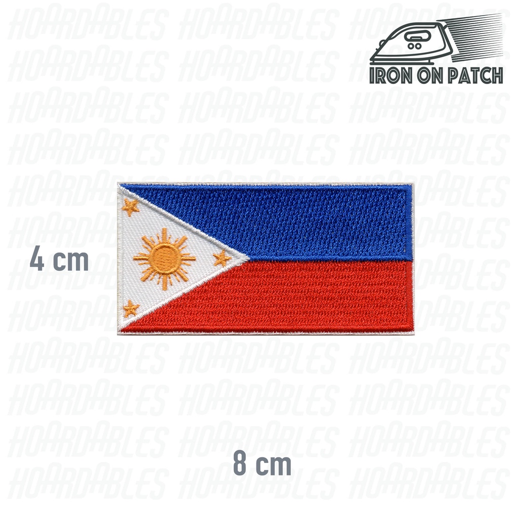Philippines Flag Travel Country 8x4 cm Iron On Sew DIY Decor ...