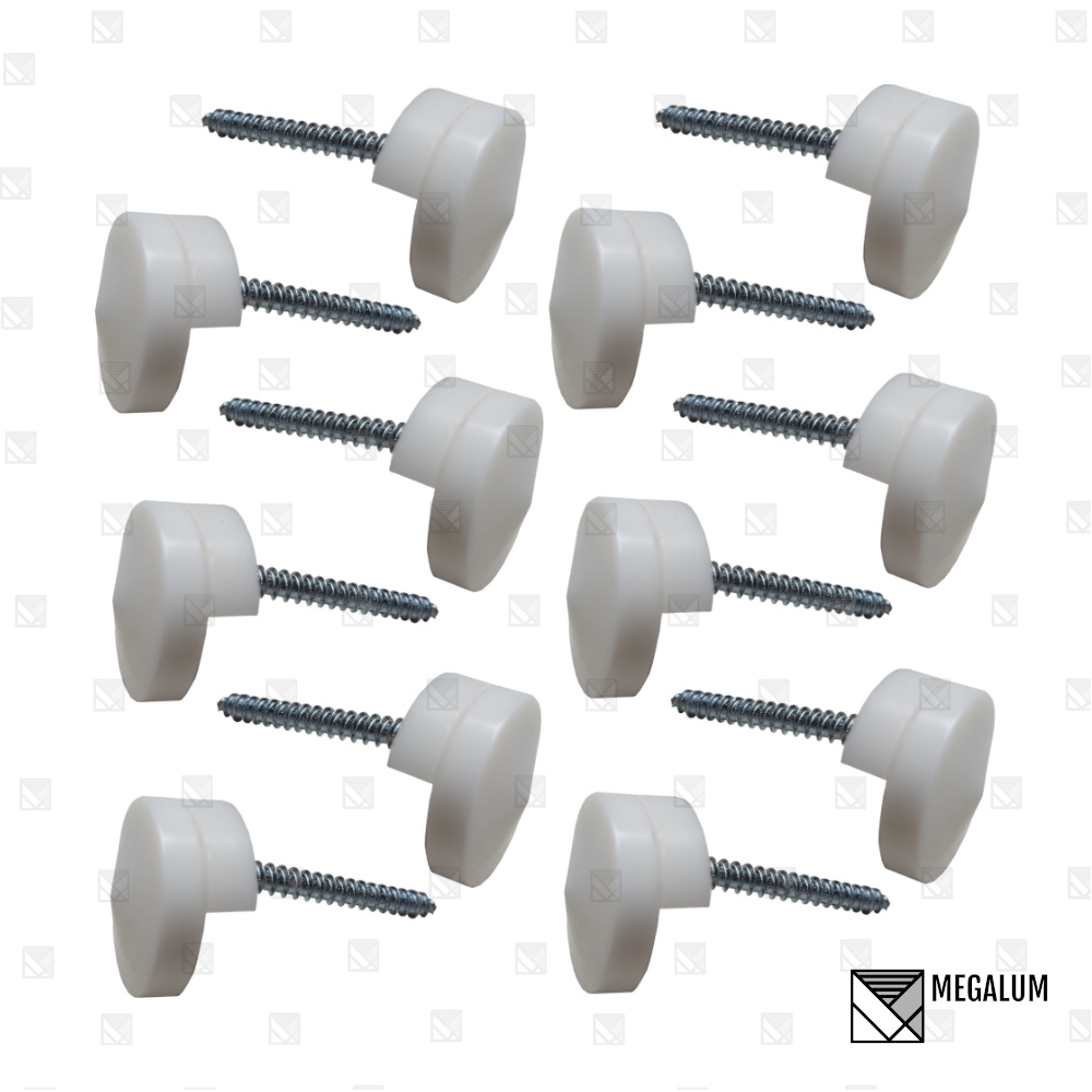 12 PIECES PLASTIC CAP SCREW 1 inch with screw and tox | Shopee Philippines