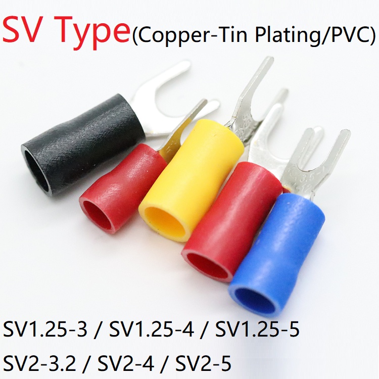 5pcs SV type wire connector terminals crimp Insulation terminal block ...