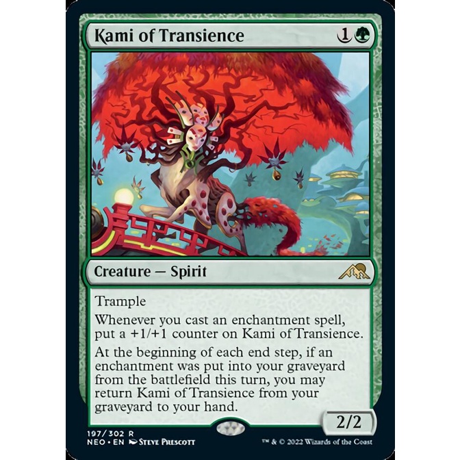 MTG Kami of Transience NEO Neon Dynasty Kamigawa Magic the Gathering | Shopee Philippines