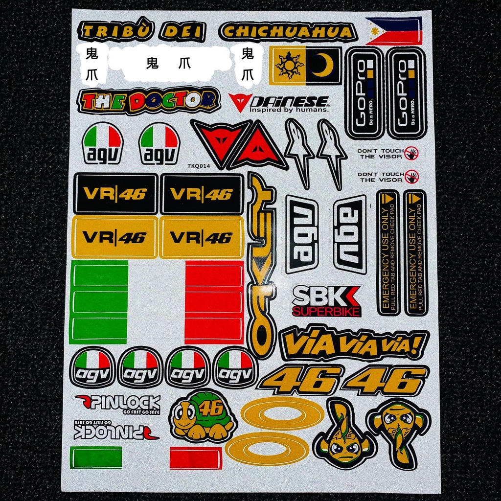 Carguard Helmet Visor Sticker KYT EVO LS2 Motorcycle Car Sticker Helmet ...