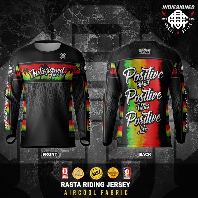 INDIESINGED RASTA RIDING JERSEY(AIRCOOL) | Shopee Philippines