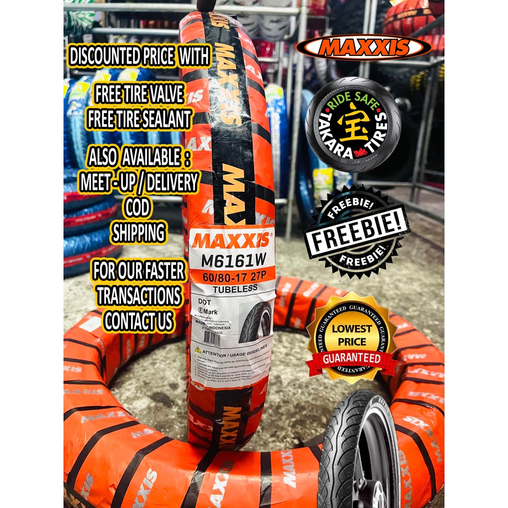 MAXXIS M6161 Tubeless 17" by TAKARA (FREE TIRES SEALANT, PITO ...