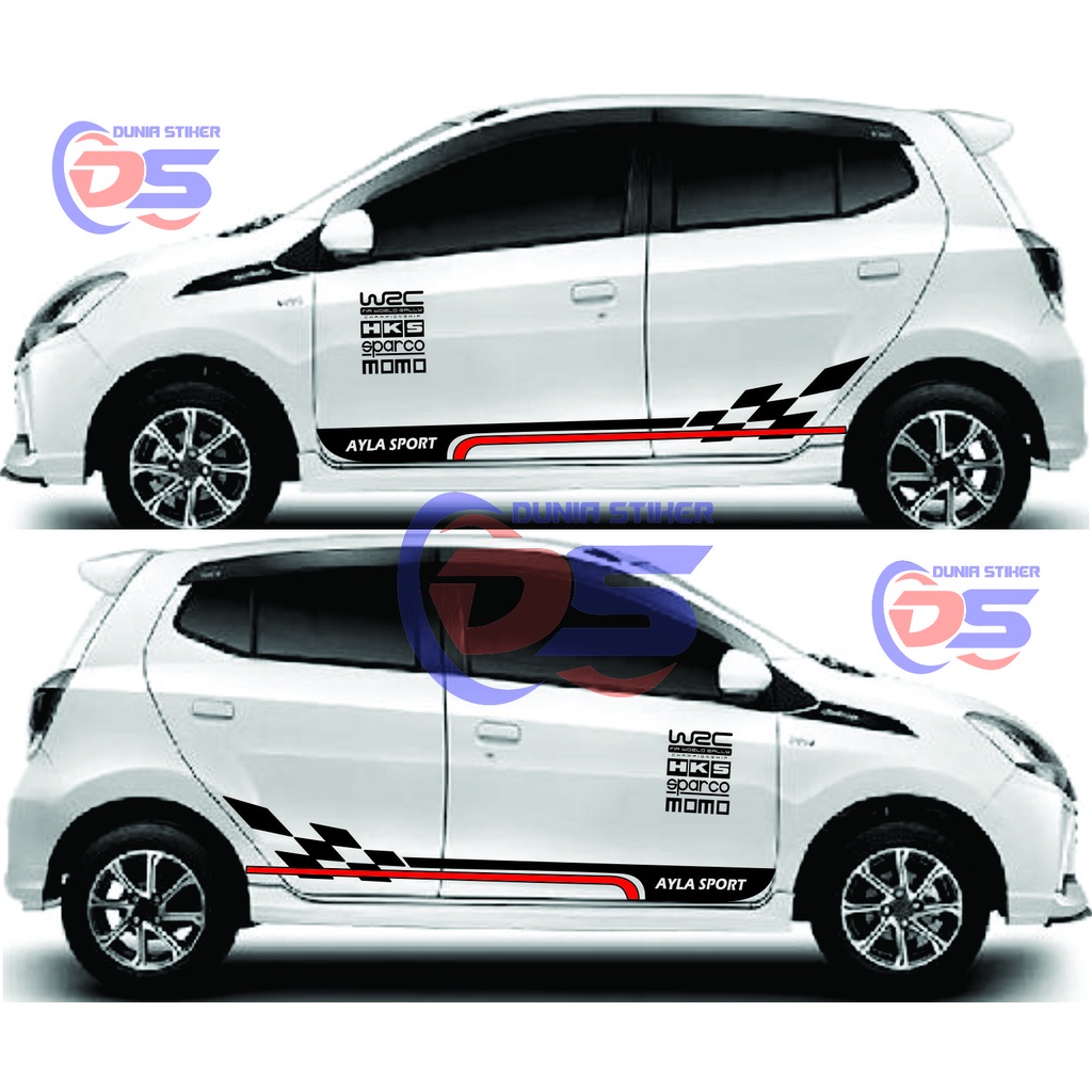 Hidayah sticker ayla car cutting sticker ayla sport striping list ...