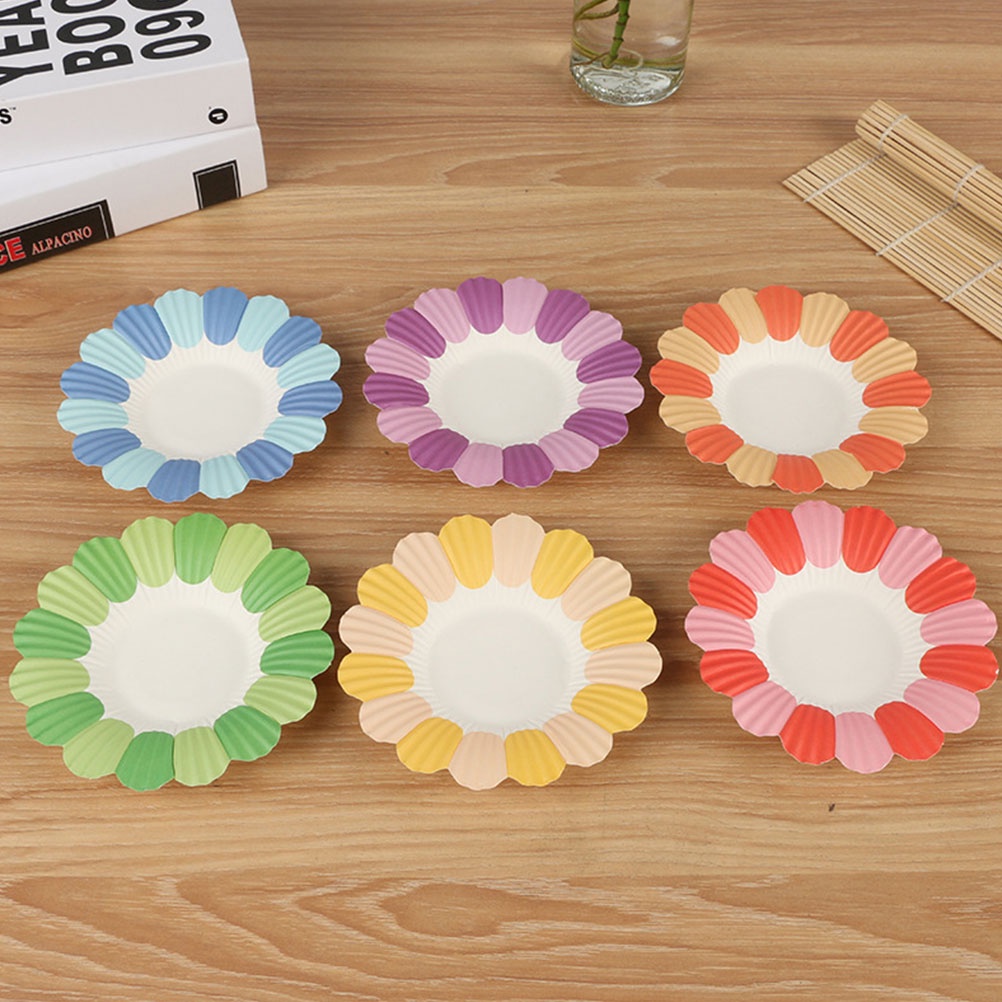 [READY STOCK] 50 Pcs Flower Paper Plate Party Plates Piglet Cake ...