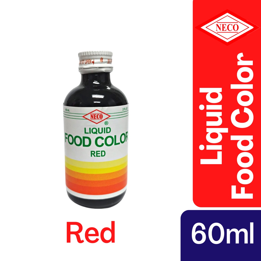 Red NECO Liquid Food Color 60ML | Shopee Philippines