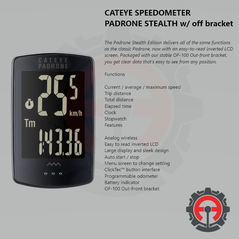 Cateye Cycle Computer Speedometer Padrone Velo Wireless Quick 7 9 Plus ...