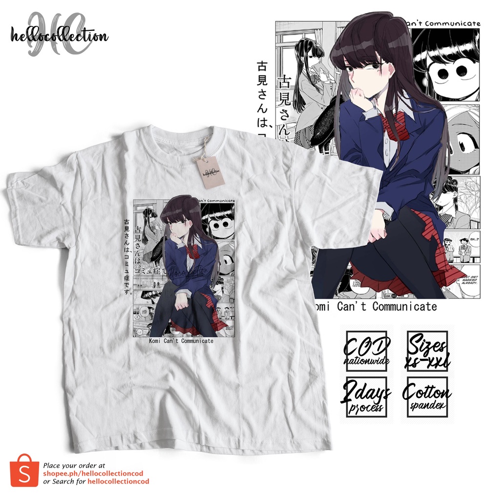 Komi Can't Communicate 06 Anime Shirt hellocollectioncod | Shopee ...
