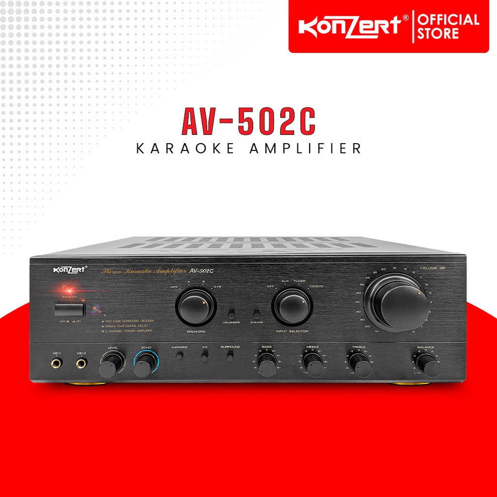 Konzert AV-502C Karaoke Amplifier | Shopee Philippines