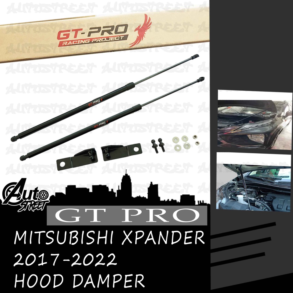 Mitsubishi Xpander 2017-2022 GT-Pro Hood Damper Shock Kit (Black ...