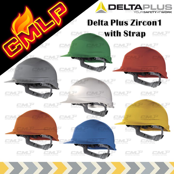 10 pcs Delta Plus Hard Hat Zircon 1 with Strap | Shopee Philippines