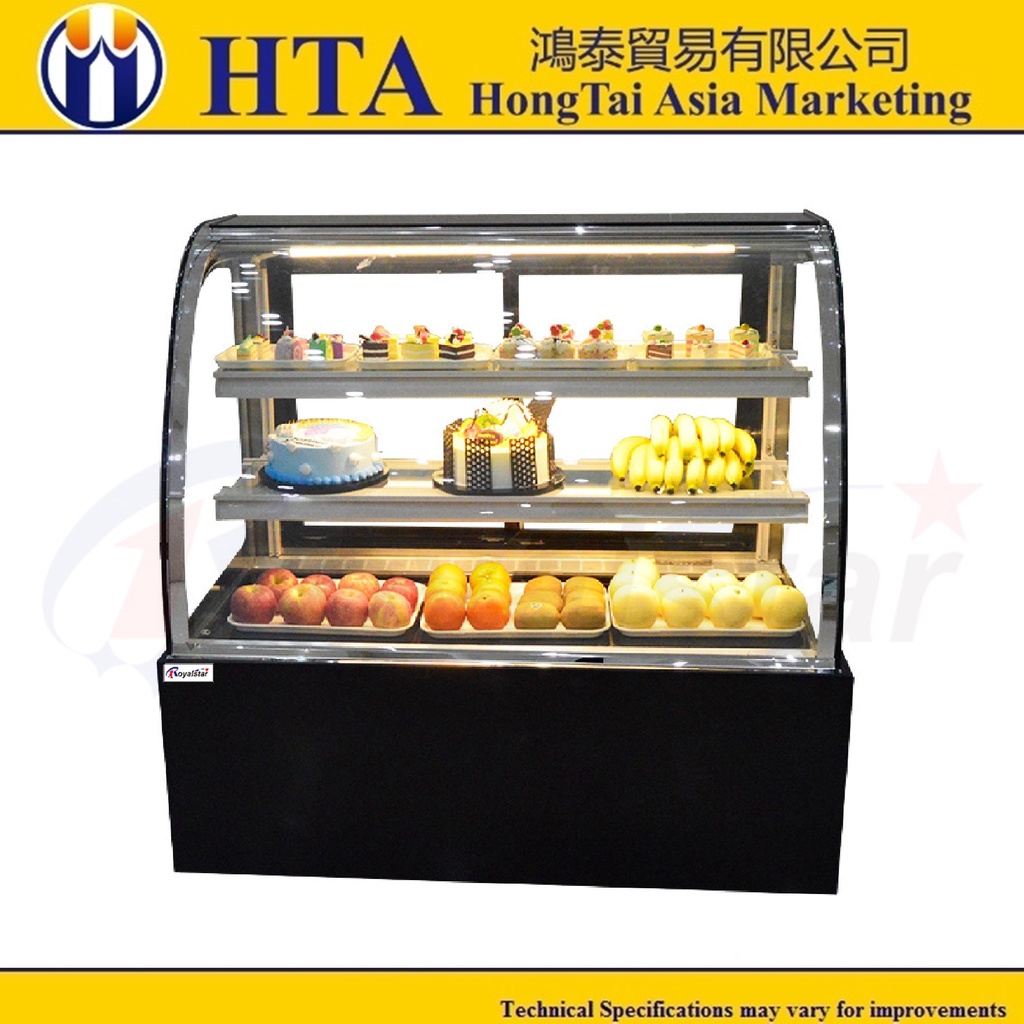 Curve Type Box Type Cake Chiller Display Showcase Floor Type | Shopee ...