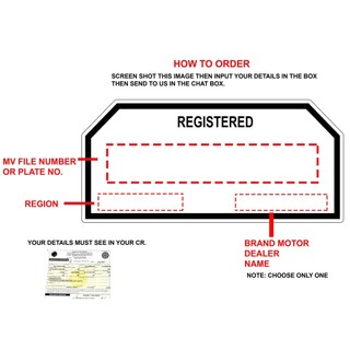 Temporary Plate Acrylic 3mm for all Motorcycle | Shopee Philippines