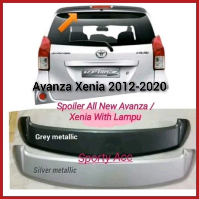 2012-2020 Avanza Xenia Car Wing Spoiler + Brake Light | Shopee Philippines