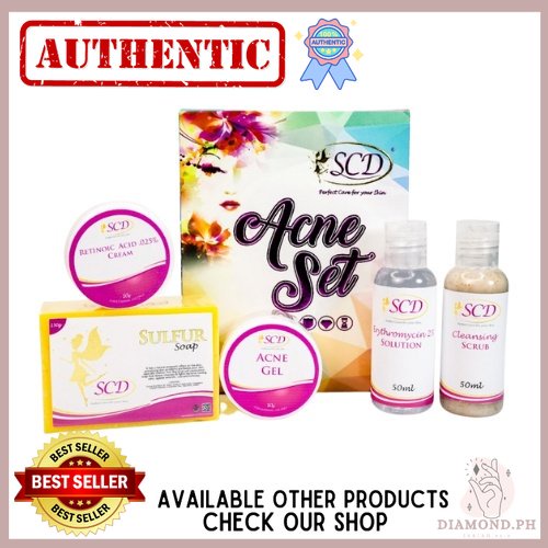 SCD Acne Set for Acne and Pimples 5 in 1 Complete Set | Shopee Philippines