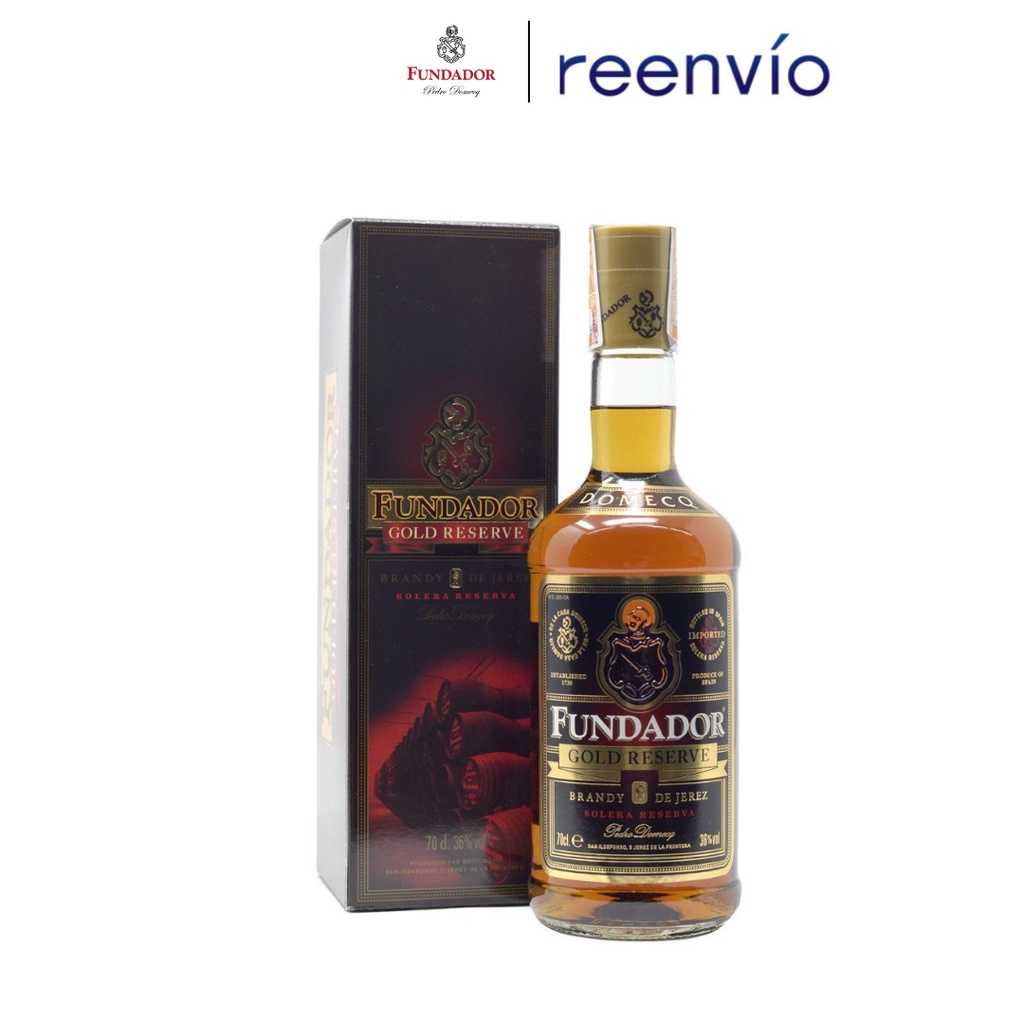 Fundador Gold Reserve Brandy de Jerez Solera Reserva 700ml | Shopee ...