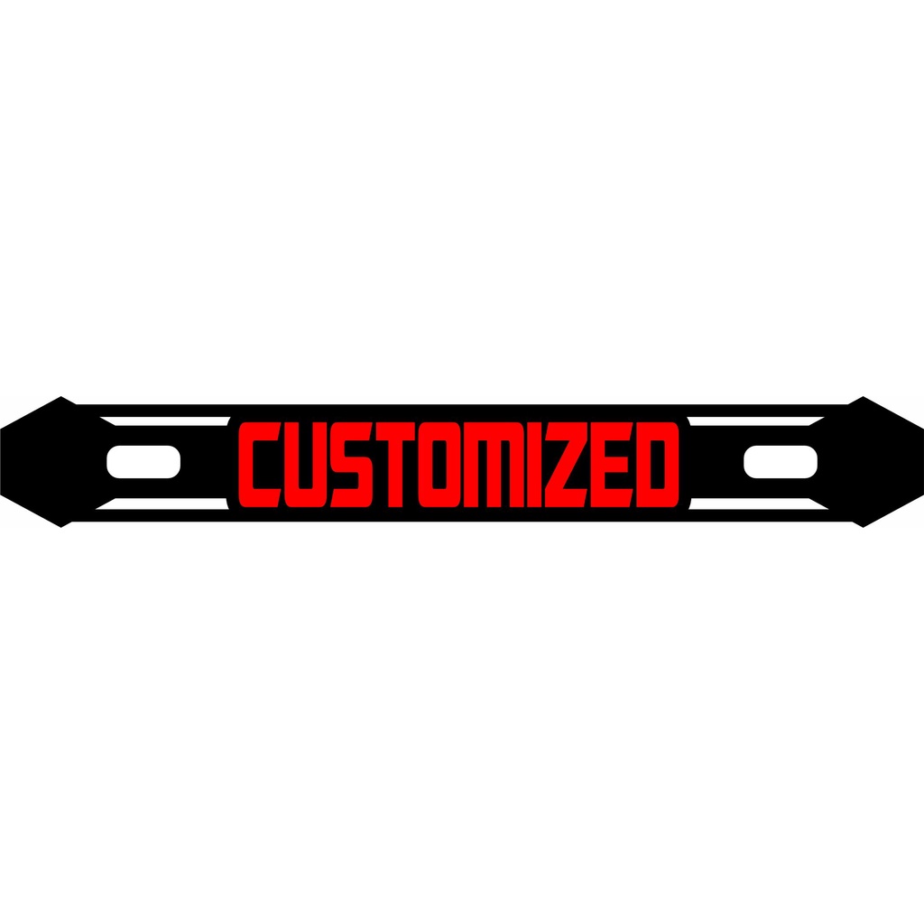 Motorcycle Plate Number Badge Customized Acrylic emblem laser cut ...
