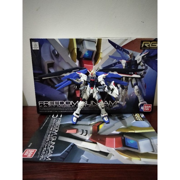 RG Freedom Gundam (Built) - With Box and Manual | Shopee Philippines