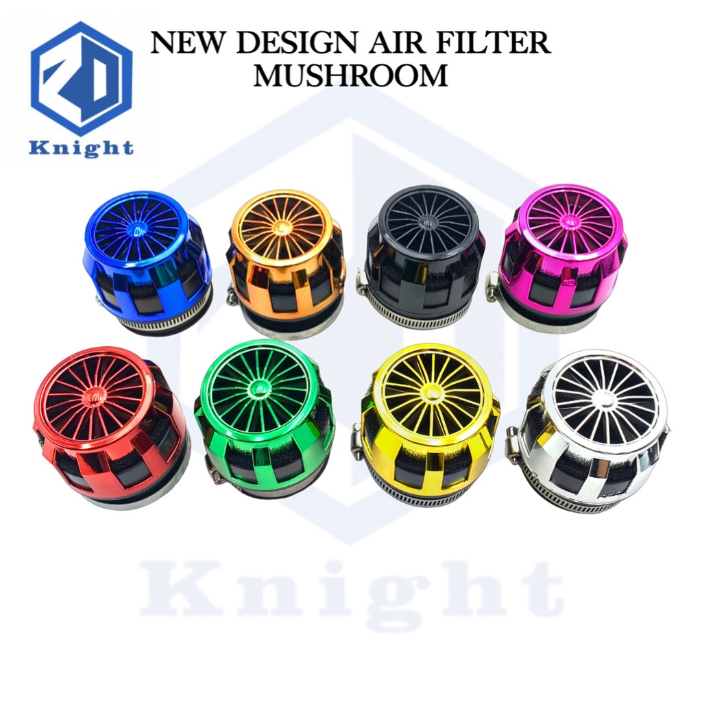 Knight Motorcycle 1Pc New Design Air Filter Cleaner Mushroom Type ...