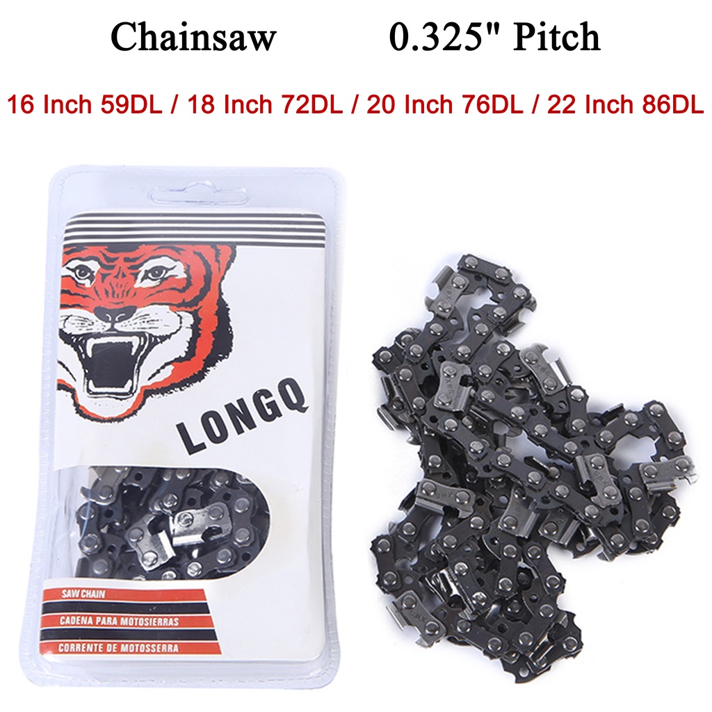 16" / 18" / 20" / 22" Chainsaw Saw Chain 0.325" Pitch Universal Chains ...