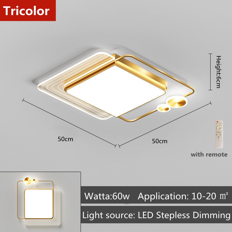 Modern Chandelier Celling Light Tri color Center Light For Living Room ...