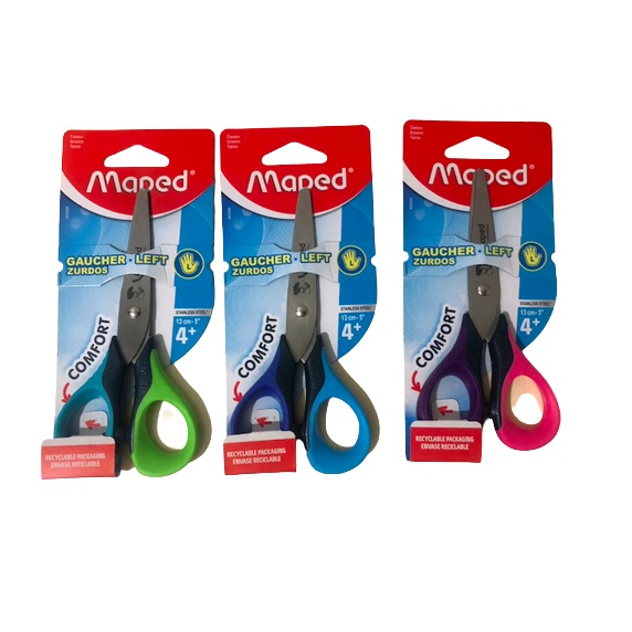 Maped 3D Sensoft Scissors 13cm | Left-handed Scissors | School Supplies ...
