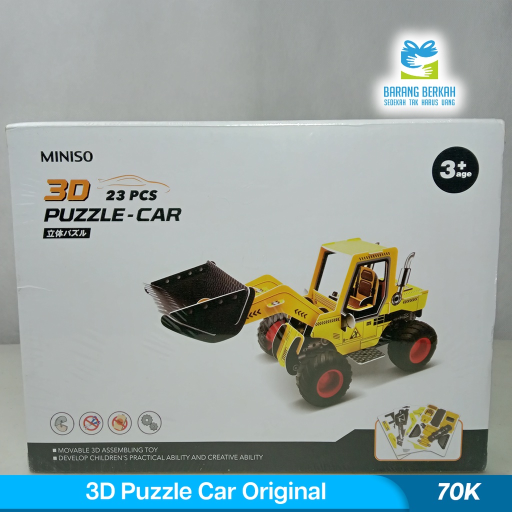 3d Puzzle Car | Miniso Original | Kids Toys | Shopee Philippines