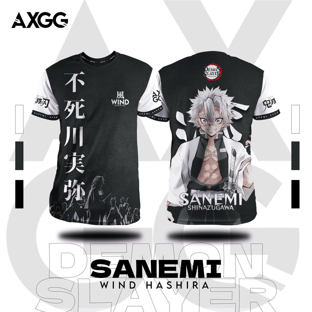 AXGG "Demon Slayer- Hashira Sanemi" Anime T-Shirt | Shopee Philippines
