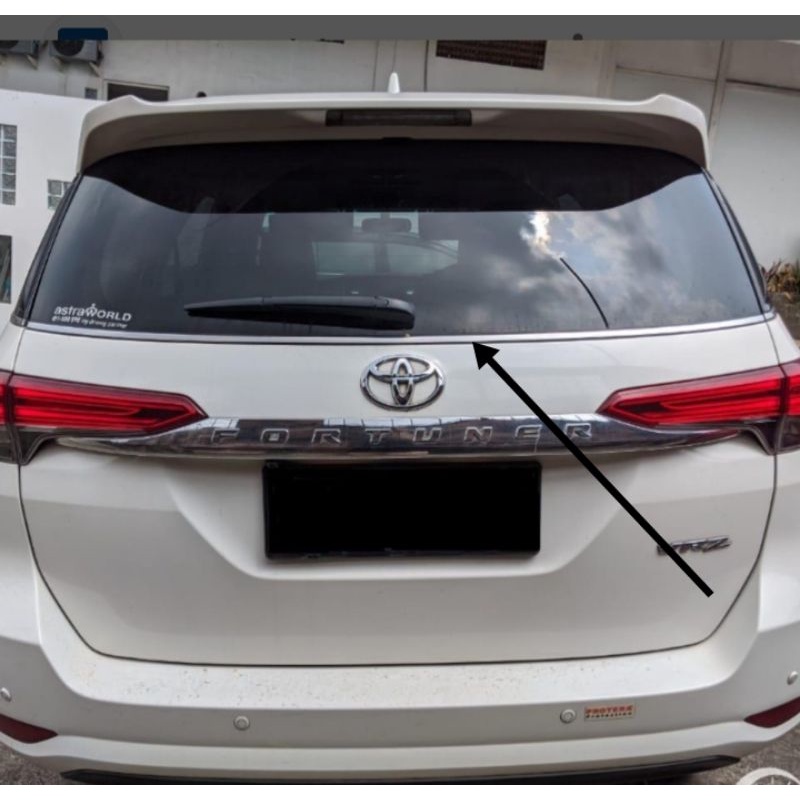 HITAM List of original black Fortuner vrz rear/trunk windows | Shopee ...
