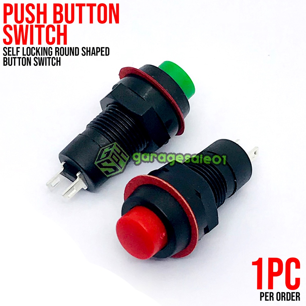 Self-locking Push Button Switch 10mm Self Locking Momentary Push Button ...