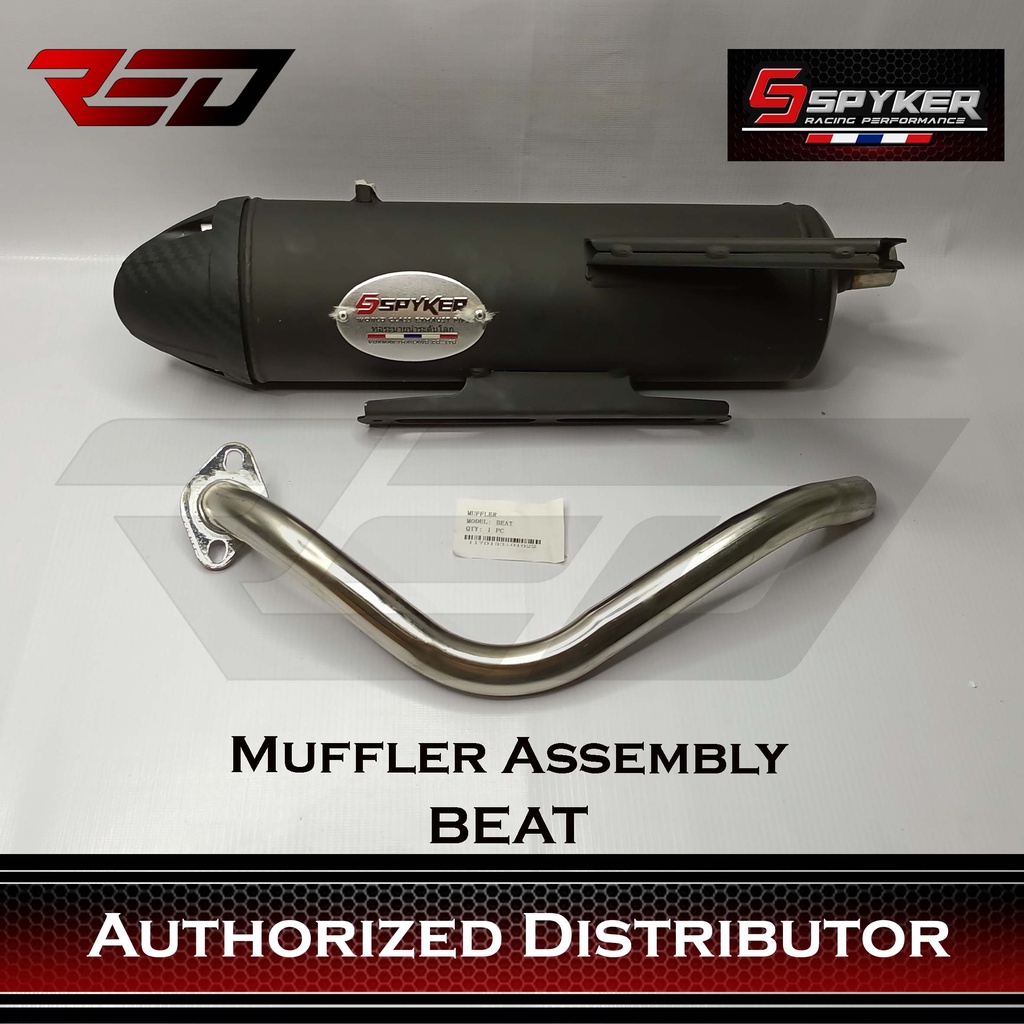 Exhaust Pipe / Muffler Assembly Spyker Beat / Raider / Skydrive Chicken ...