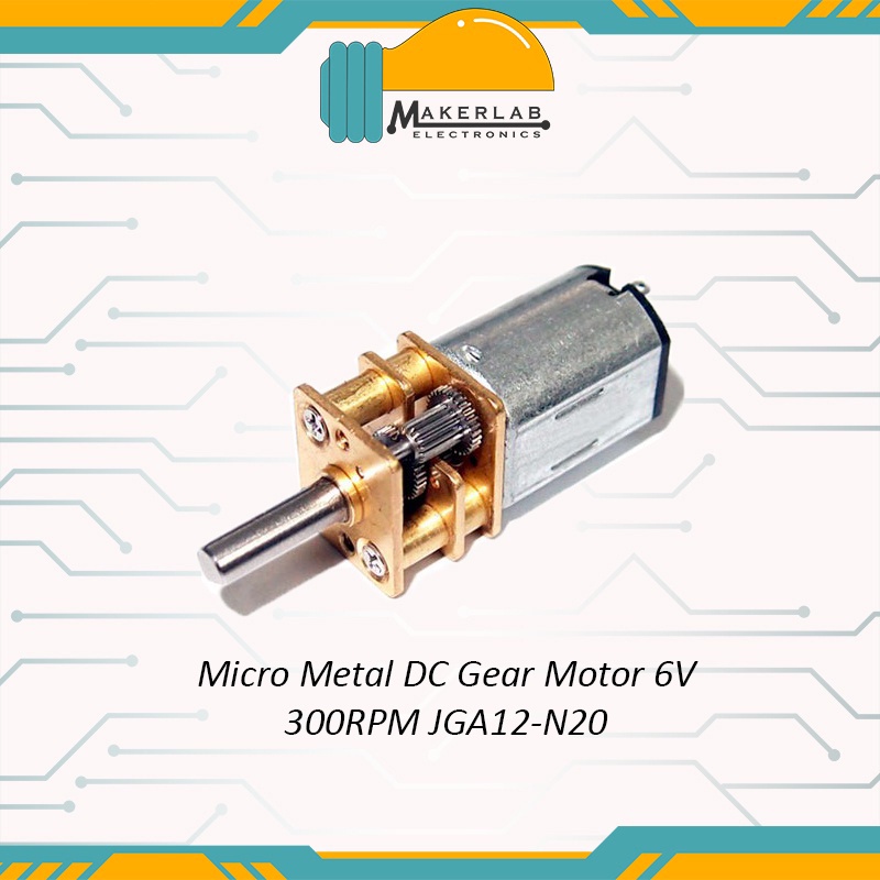 Micro Metal DC Gear Motor 6V 500RPM | 300RPM | 150RPM JGA12-N20 ...