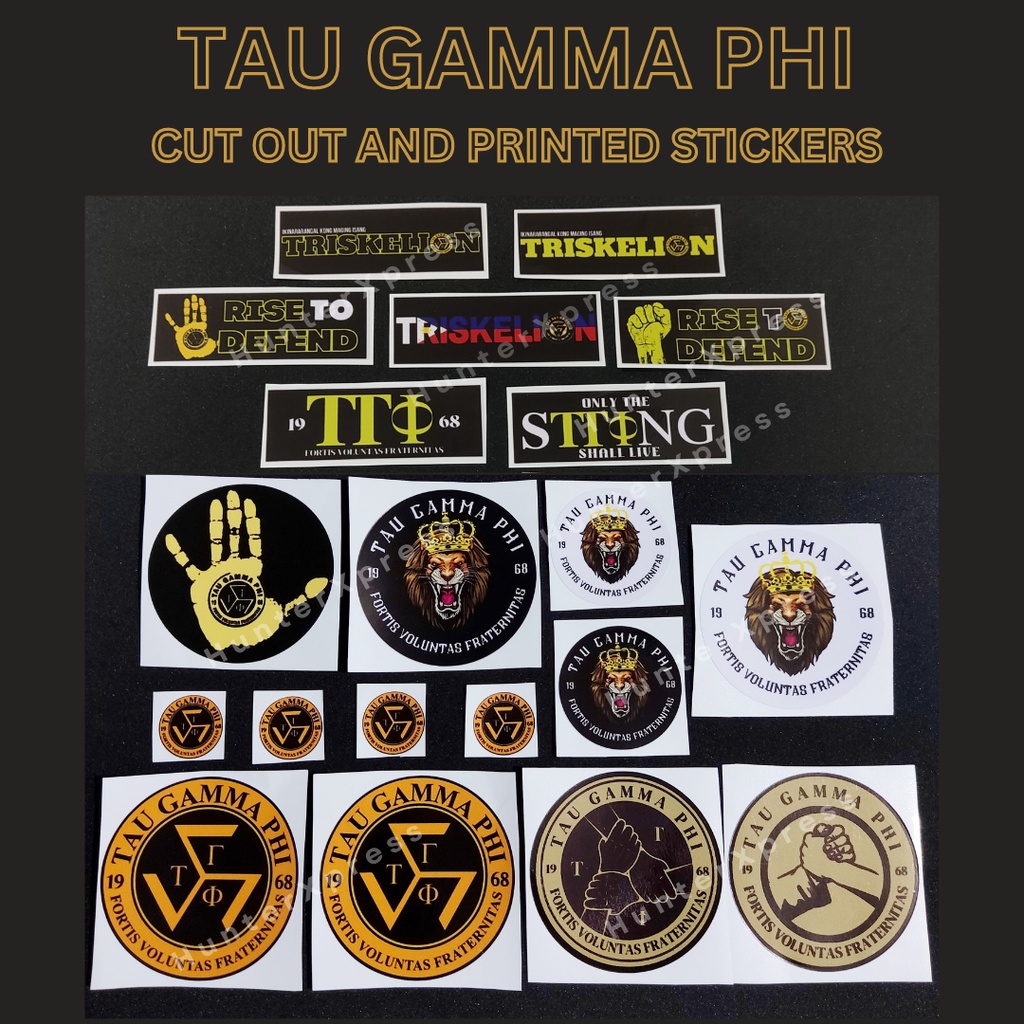 Tau Gamma Phi Sticker TGP decals TRISKELION | Shopee Philippines