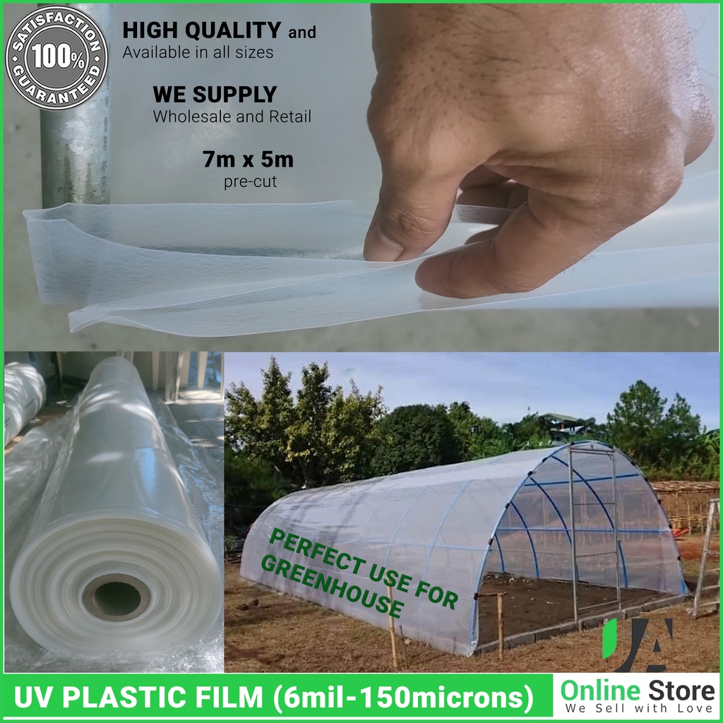7m x 5m UV Plastic Sheet (6mil - 150 Microns) - Plastic Roofing ...