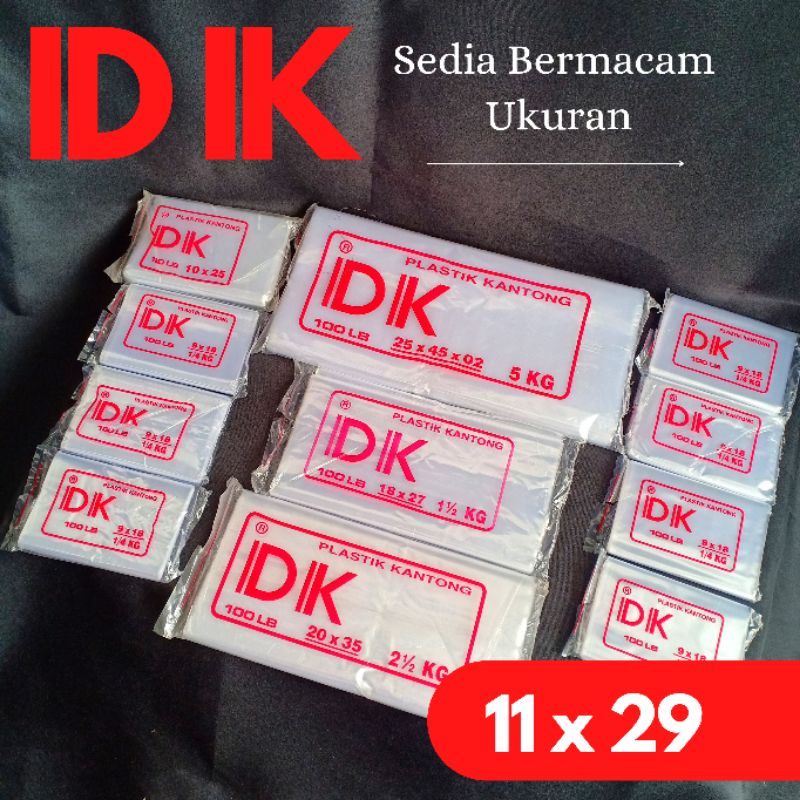 Pp Plastic/DK Brand Clear Size 11x29 cm Contents per pack: 100 lbr | Shopee Philippines