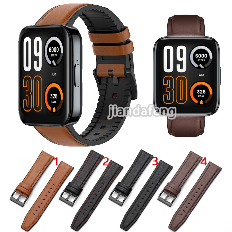 Leather Silicone Strap Sports Waterproof Band For realme Watch 3 Pro ...