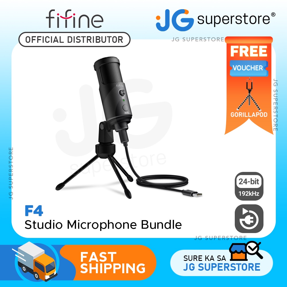 [CLEARANCE] Fifine F4 Plug & Play USB Mic Suitable for Mac OS, Windows ...