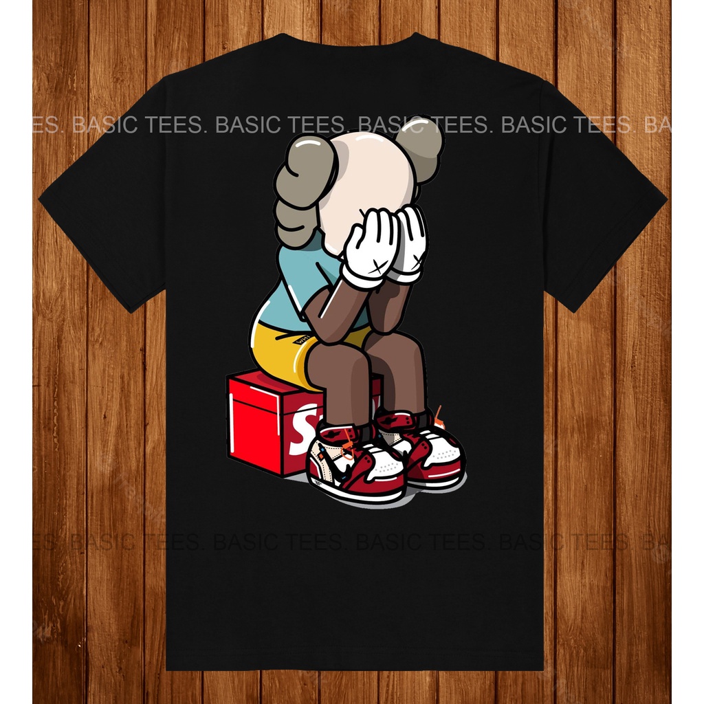 KAWS CRYING BACK TO BACK HIGH QUALITY UNISEX TSHIRT | Shopee Philippines