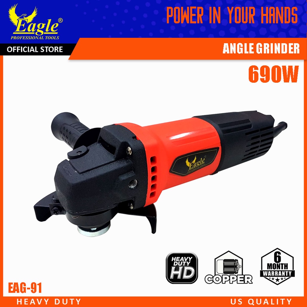 EAGLE Angle Grinder 650W | Shopee Philippines