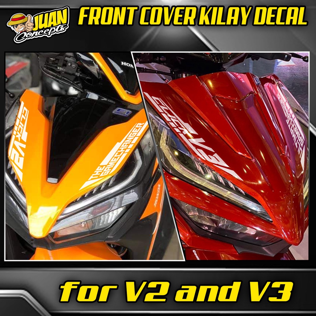 Honda Click V2 V3 Front Cover Kilay Vinyl Decal | Shopee Philippines