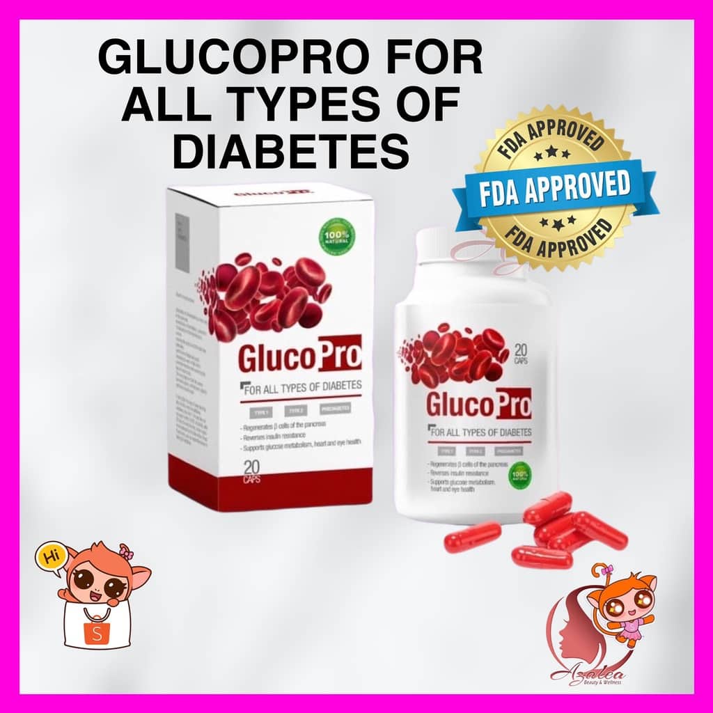 Authentic Gluco PRO 20 Capsules Helps Manage Blood Sugar | Shopee ...