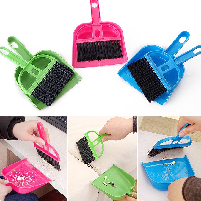 Mini Brush & Dustpan Set Sweep Broom For Cleaning Computer Keyboard ...
