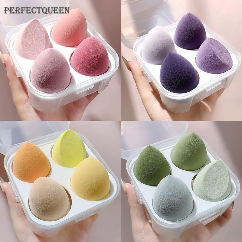 4pcs/box Makeup Sponge Beauty Air Powder Cosmetic Sponge Candy Color ...
