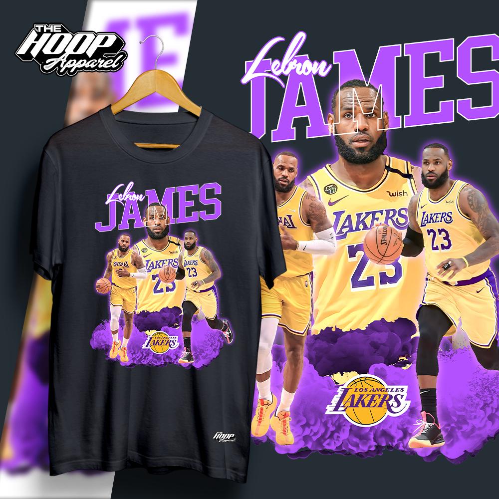 THE HOOP APPAREL LEBRON JAMES GRAPHIC COTTON TSHIRT FOR MEN AND WOMEN ...
