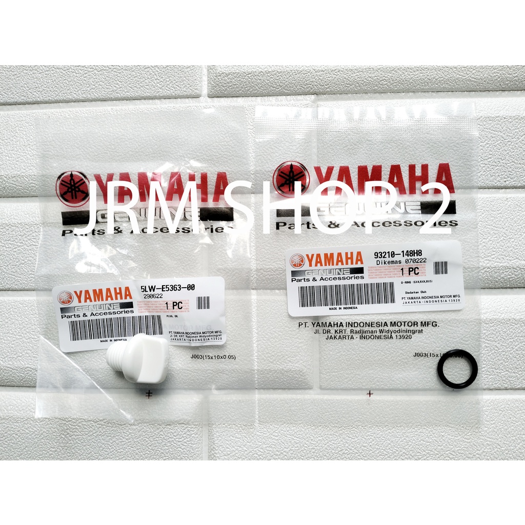 > YAMAHA GENUINE Gear Oil Plug Oil Cap, Oring MIO SPORTY / NMAX V1 V2 / AEROX V1 V2 (5LW-E5363 ...